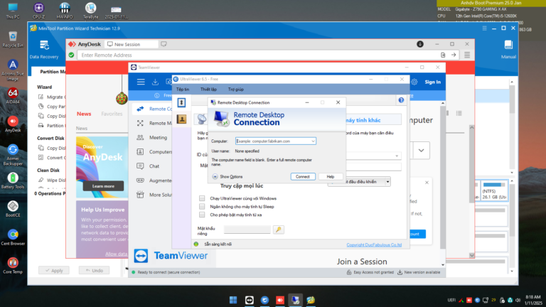 USB Anhdv Boot cứu hộ máy tính, tích hợp sẵn bộ cài Windows